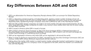 ADR - American Depository Reciepts - Financial Regulations | PPT