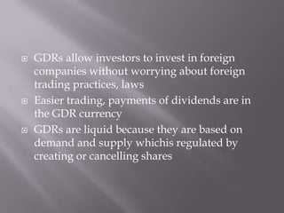 Adrs and gdrs ppt | PPTX