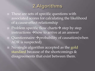 ADR’s DETECTION,REPORTING & METHODS IN CASUALITY ASSESSMENT.pptx
