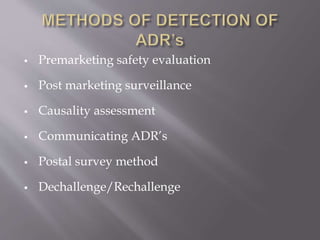 ADR’s DETECTION,REPORTING & METHODS IN CASUALITY ASSESSMENT.pptx