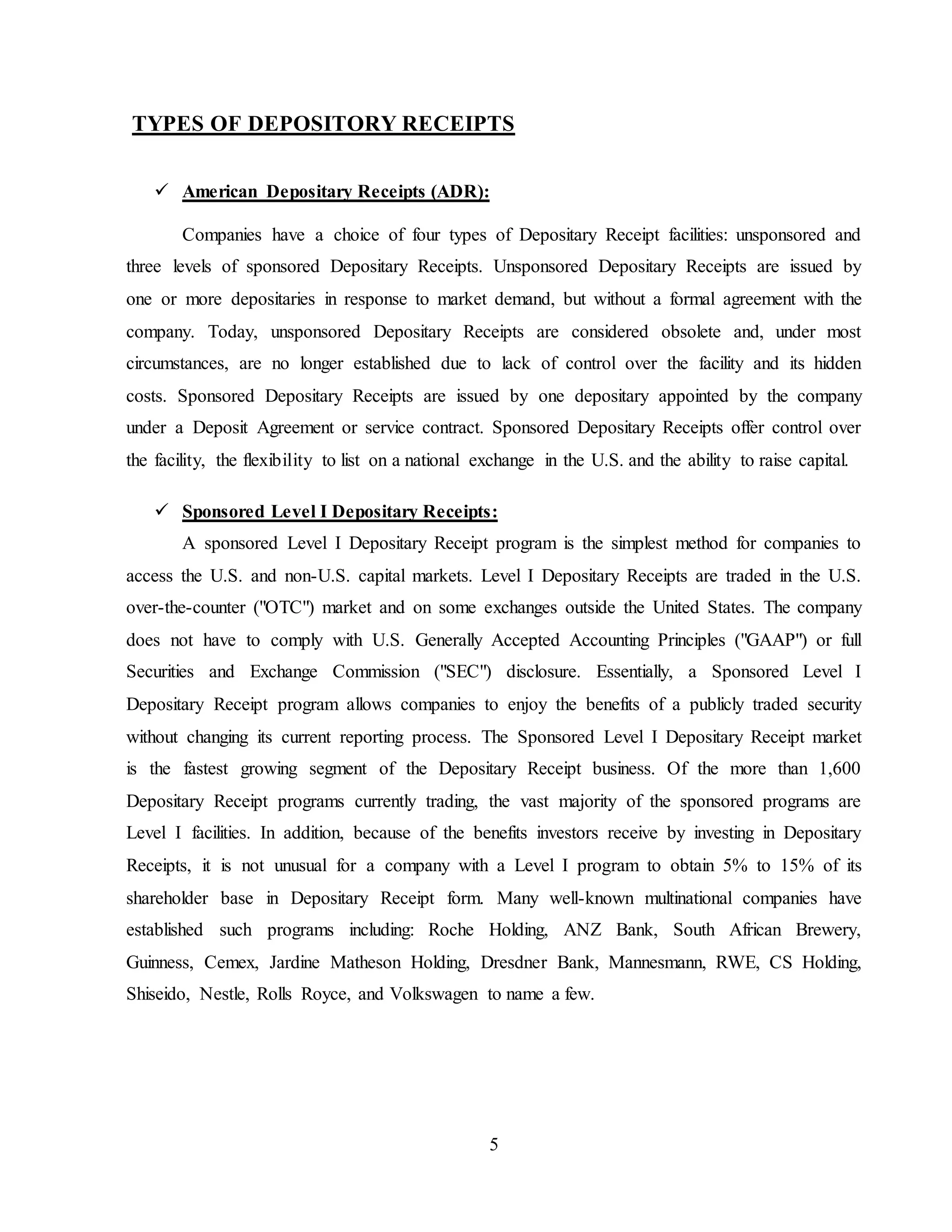 depository recepit | DOCX