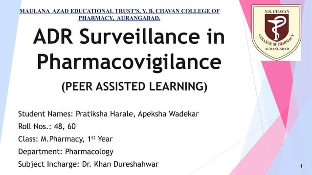 ADR Surveillance in Pharmacovigilance (Clinical Research ...