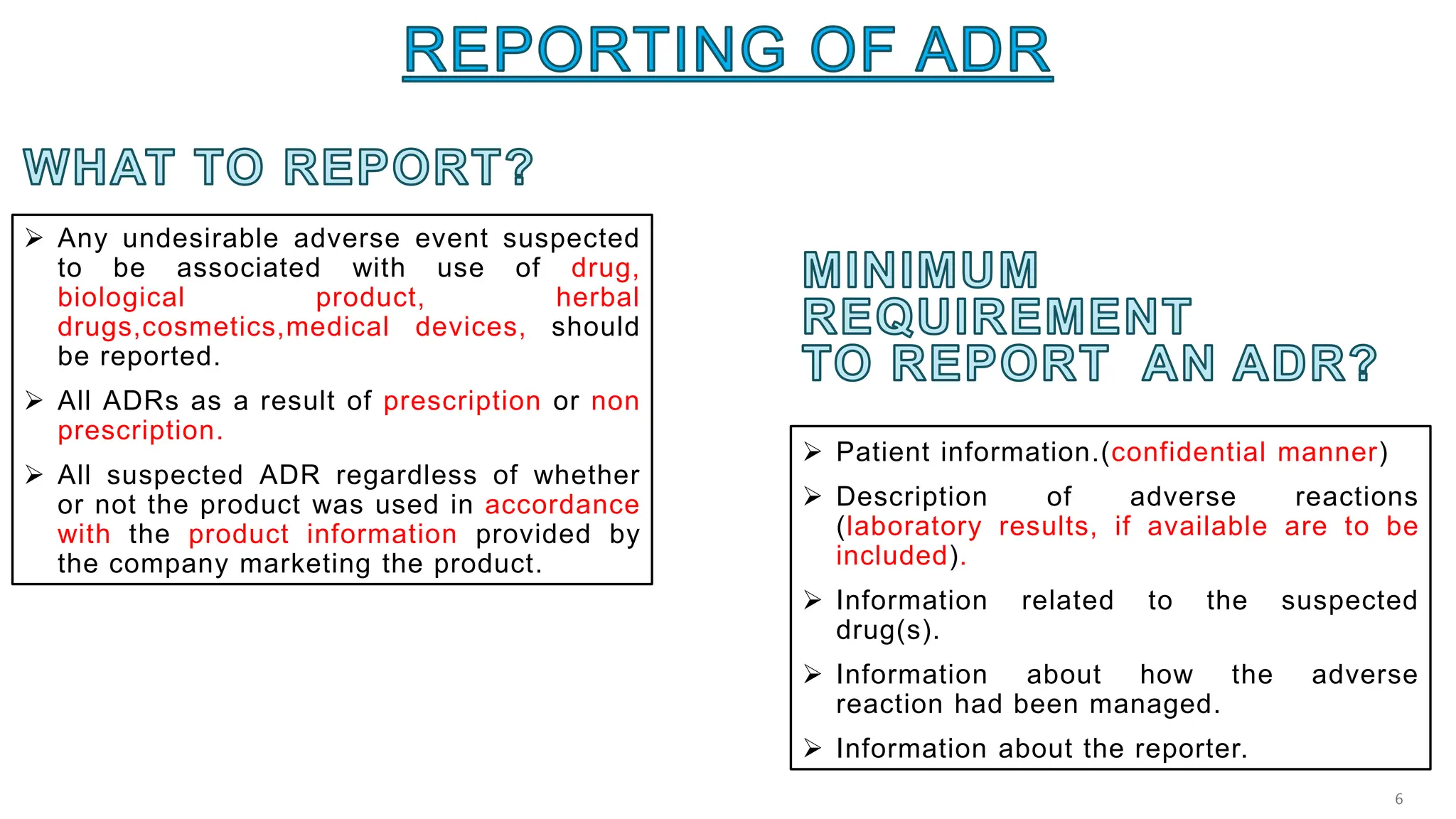 ADVERSE DRUG REACTION, types and reporting | PPTX