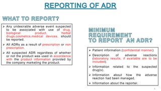 ADVERSE DRUG REACTION, types and reporting | PPTX