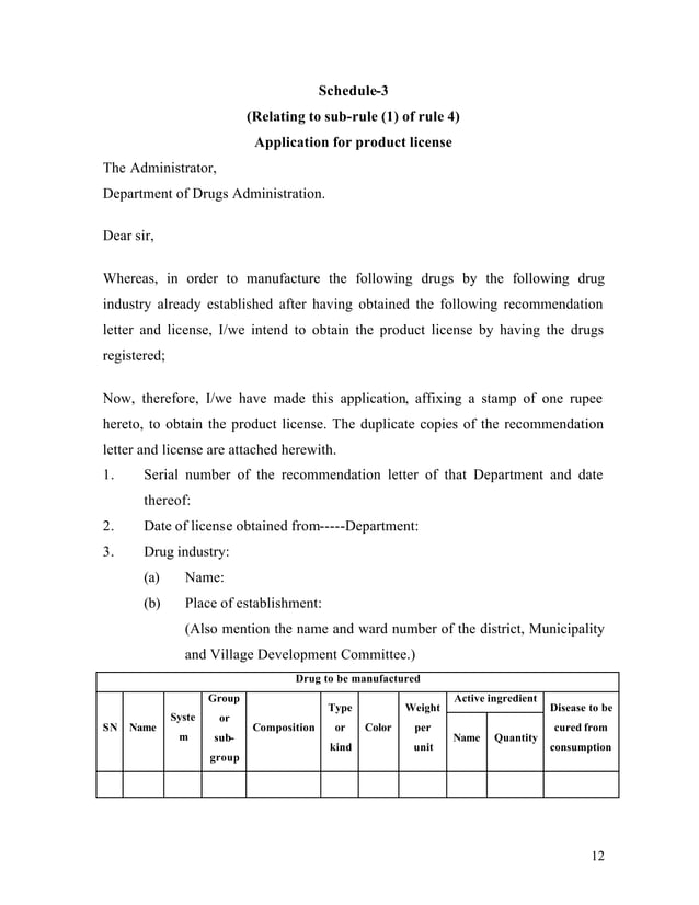 Drug registration regulation 2038 | PDF | Pharmaceutical Industry ...