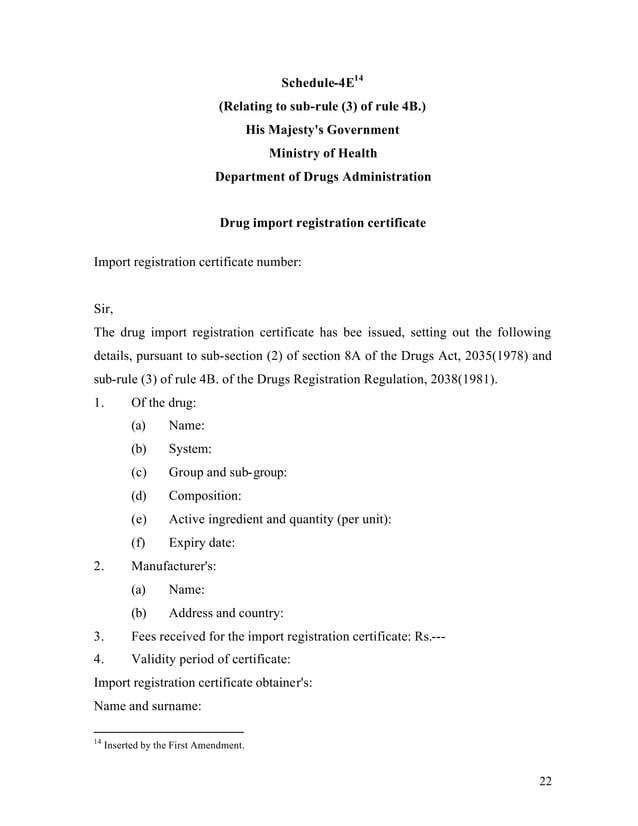 Drug registration regulation 2038 | PDF | Pharmaceutical Industry ...