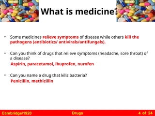 Introduction to Drugs- as medicines grade 5 | PPTX