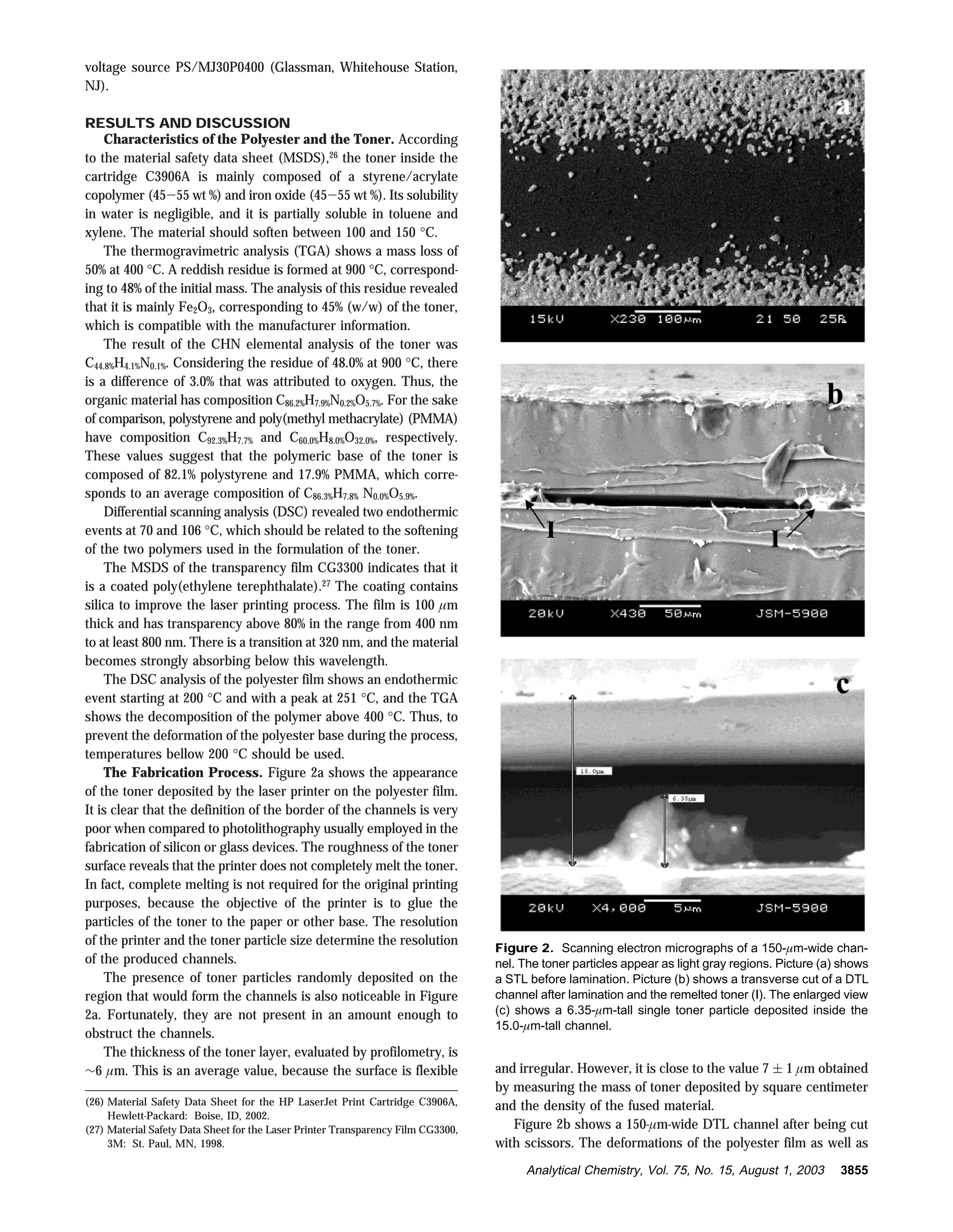 A dry process for production of microfluidic devices based on the ...
