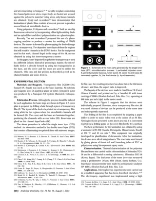 A dry process for production of microfluidic devices based on the ...