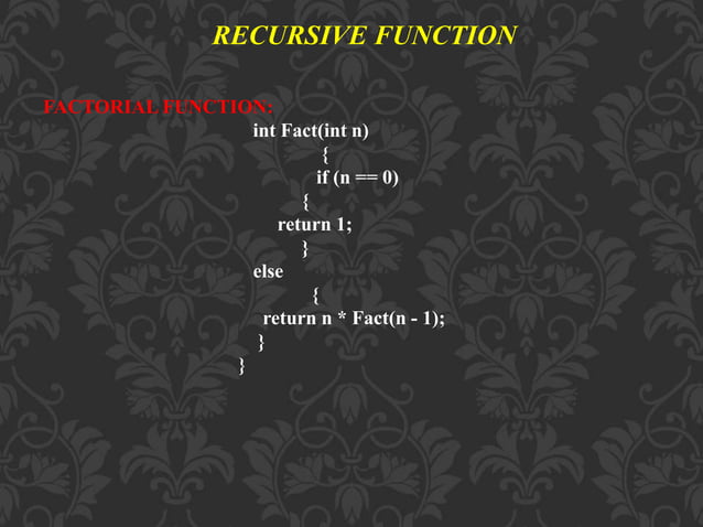 Recursion(Advanced data structure) | PPTX | Programming Languages | Computing