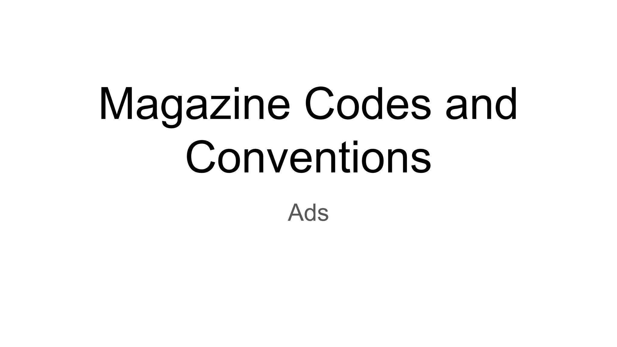 Ads Codes and Conventions | PPT