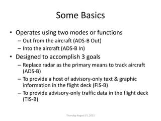 ADS-B & The 2020 FAA Final Rule | PPTX