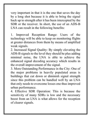 ADS-B LNA: Boost Reception & Maximize Flight Tracking | PDF