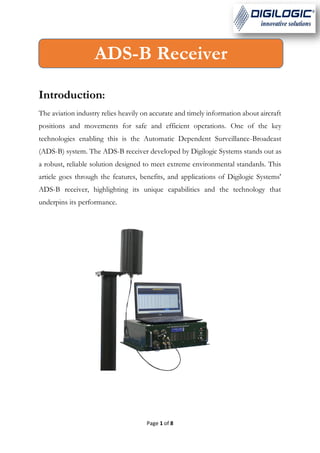 ADS-B Receiver from Digilogic Systems Pvt.Ltd