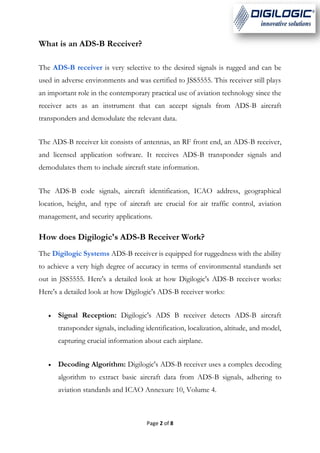 ADS-B Receiver from Digilogic Systems Pvt.Ltd