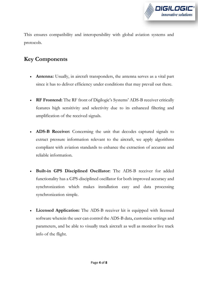 ADS-B Receiver from Digilogic Systems Pvt.Ltd ADS-B Receiver from Digilogic Systems Pvt.Ltd