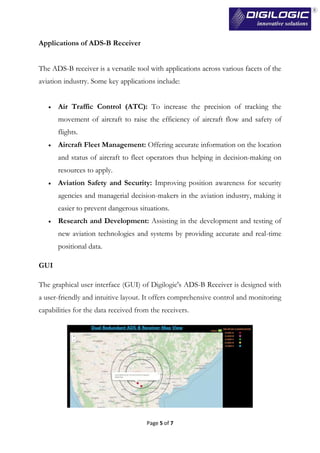 ADS-B Receiver from Digilogic Systems Pvt.Ltd. | PDF