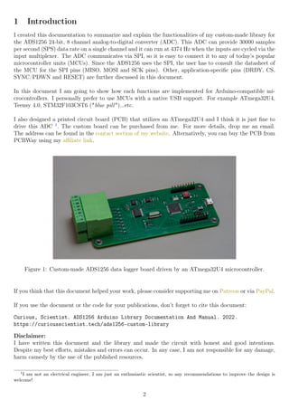 ADS1256 library documentation | PDF