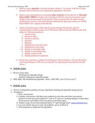 Advanced Data Structures 2005 | PDF