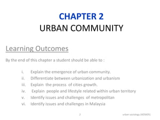 ADS605 - CHAPTER 2 - URBAN COMMUNITY.ppt
