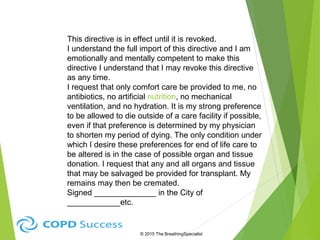 Advance Directives for Beginners | PPT