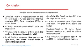 Ways to evaluate a machine learning model’s performance | PDF