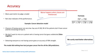 Ways to evaluate a machine learning model’s performance | PDF