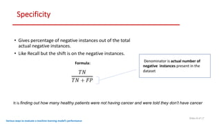 Ways to evaluate a machine learning model’s performance | PDF