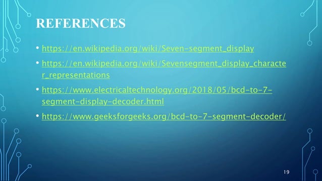 "BCD TO 7 SEGMENT DISPLAY DECODER" | PPTX | Computer Peripherals | Computing