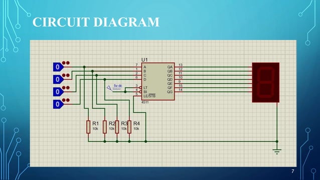 "BCD TO 7 SEGMENT DISPLAY DECODER" | PPTX | Computer Peripherals | Computing