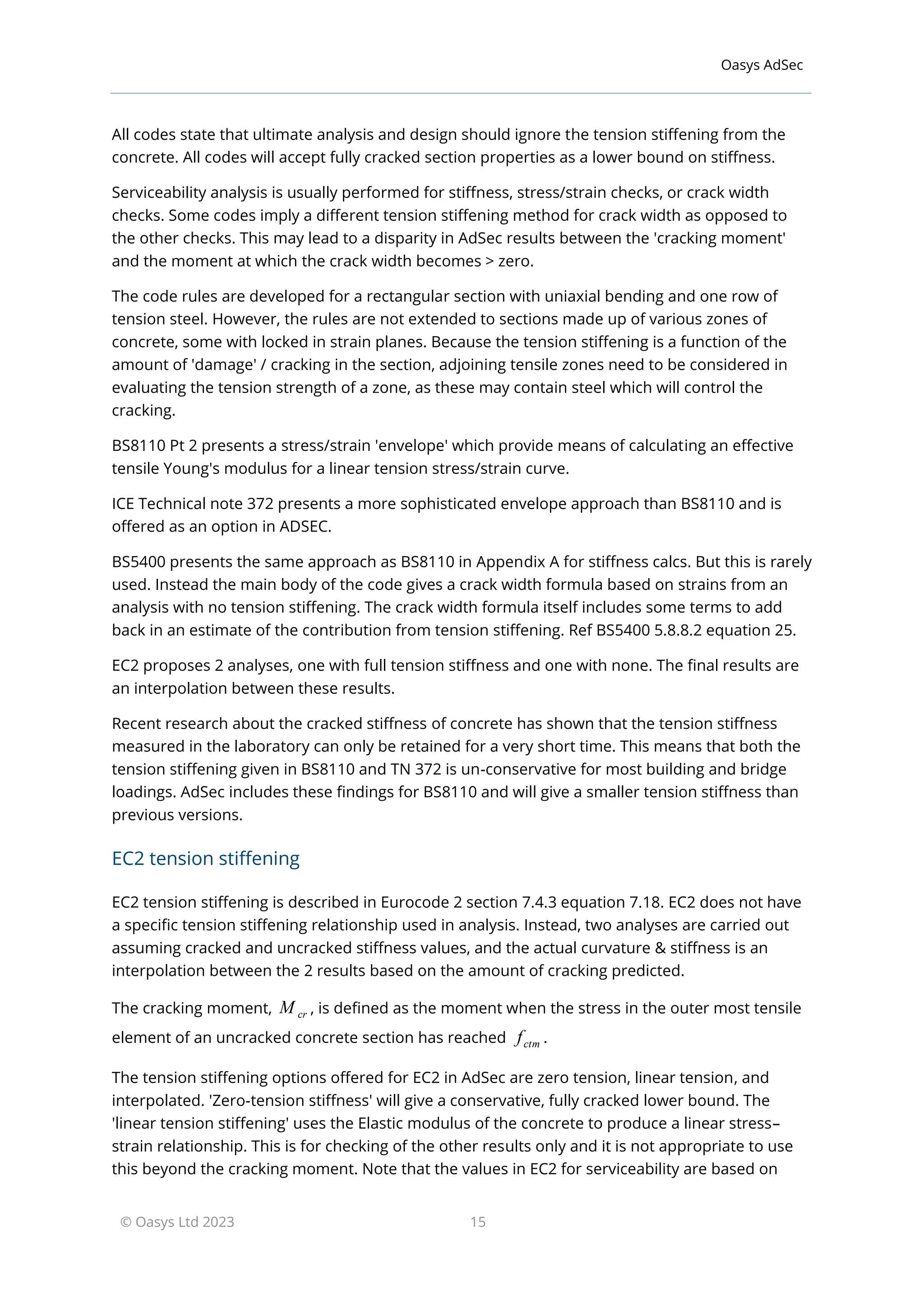 AdSec Theory Manual oasys software Eurocode | PDF