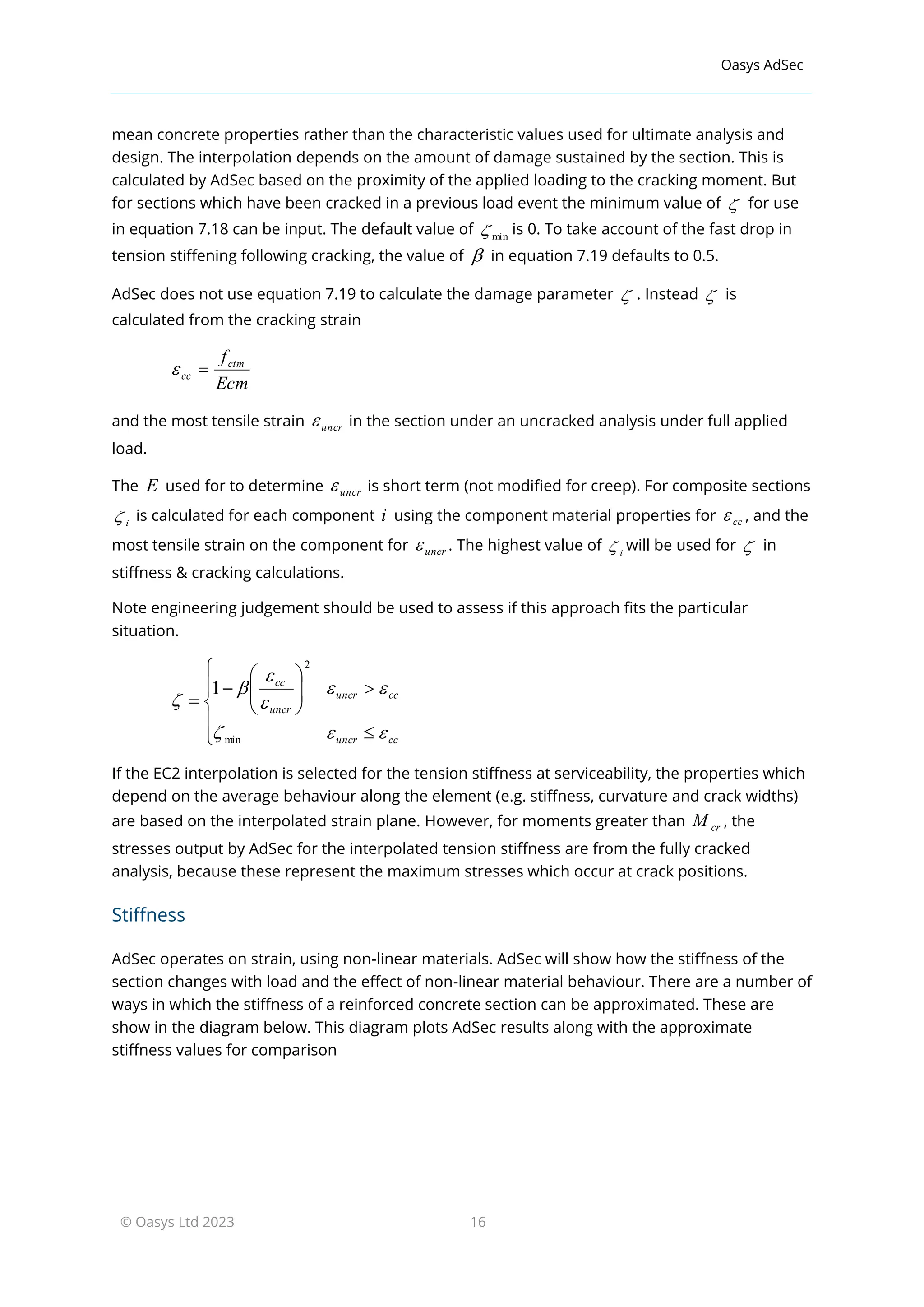 AdSec Theory Manual oasys software Eurocode | PDF