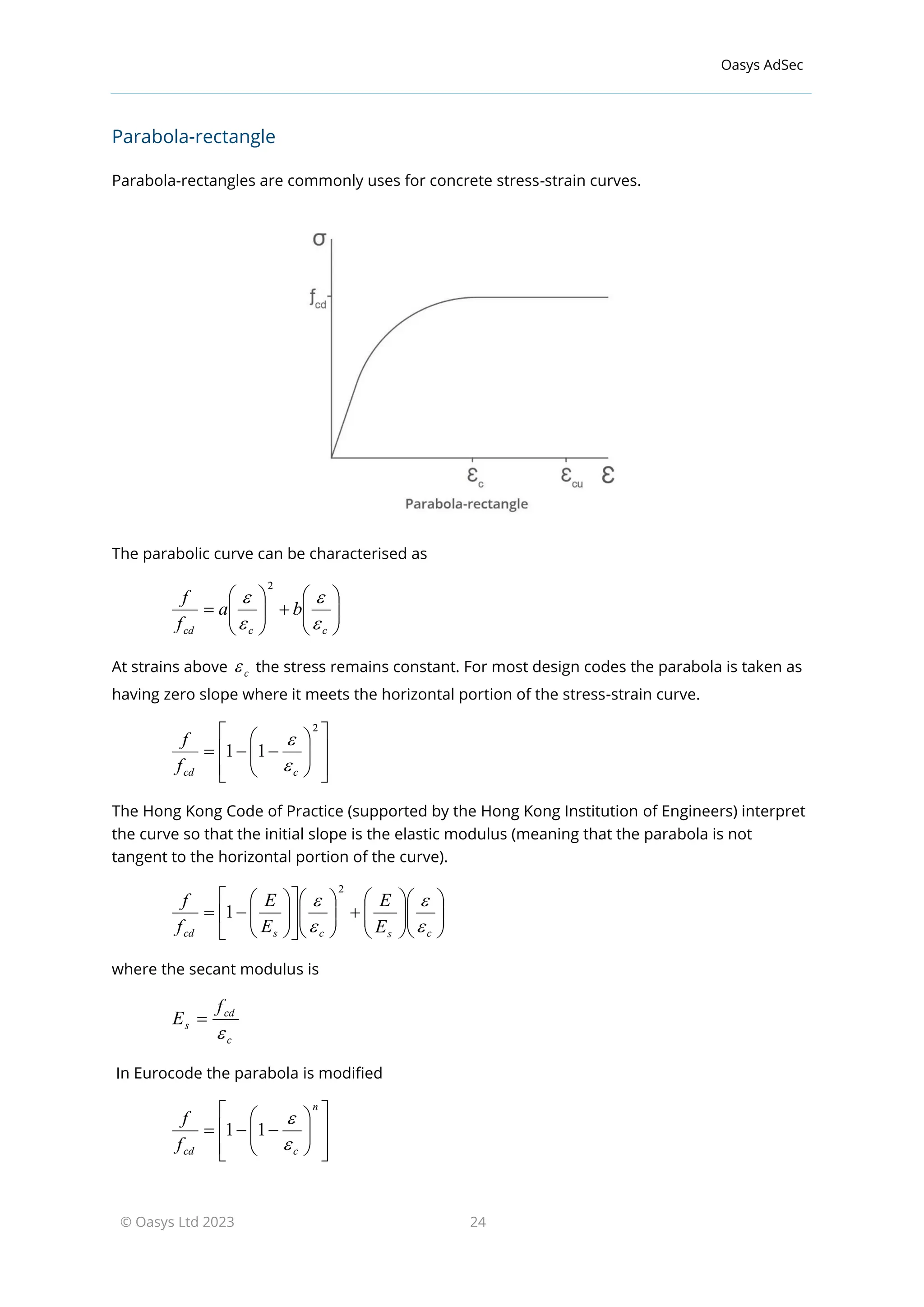 AdSec Theory Manual oasys software Eurocode | PDF
