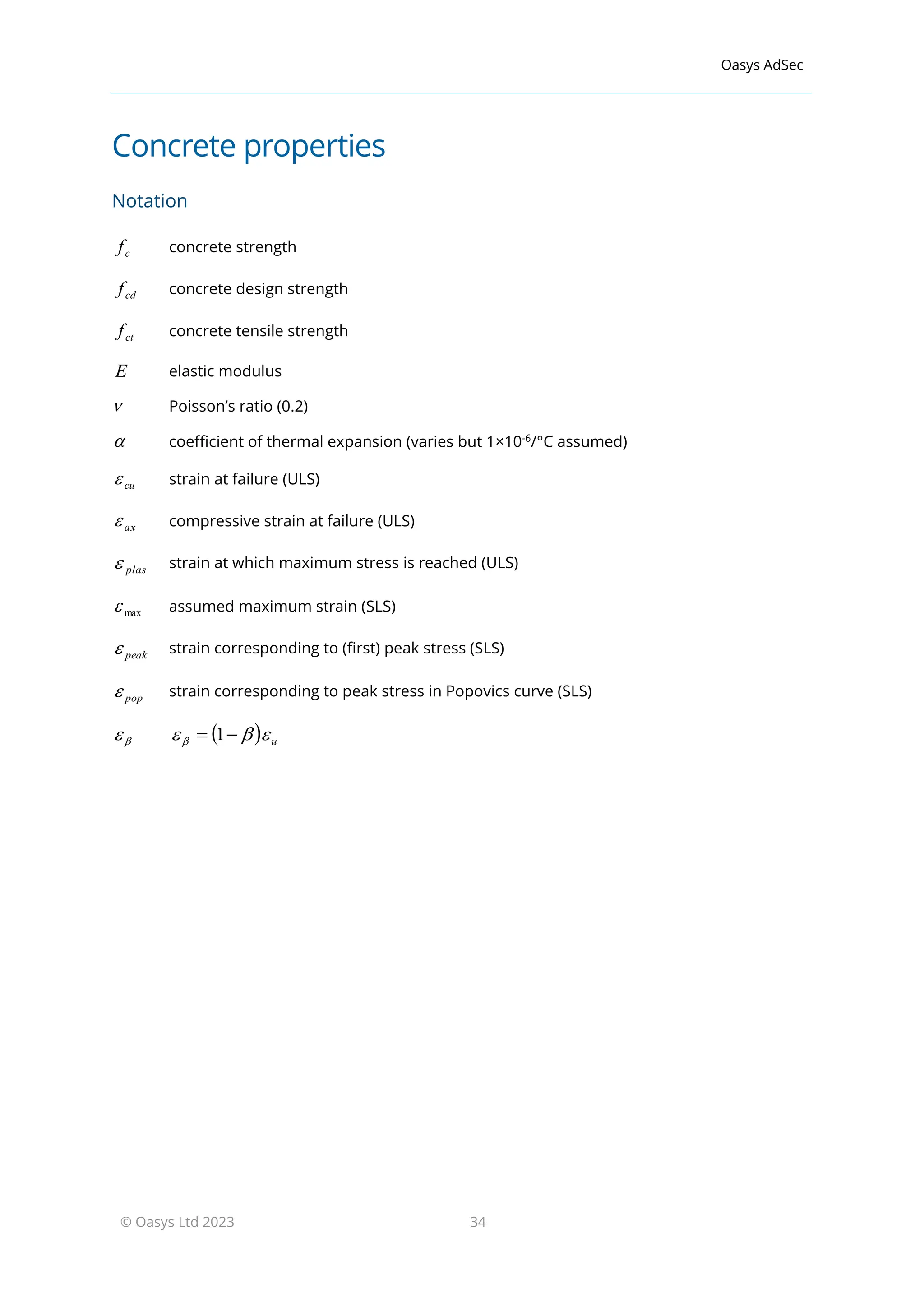 AdSec Theory Manual oasys software Eurocode | PDF