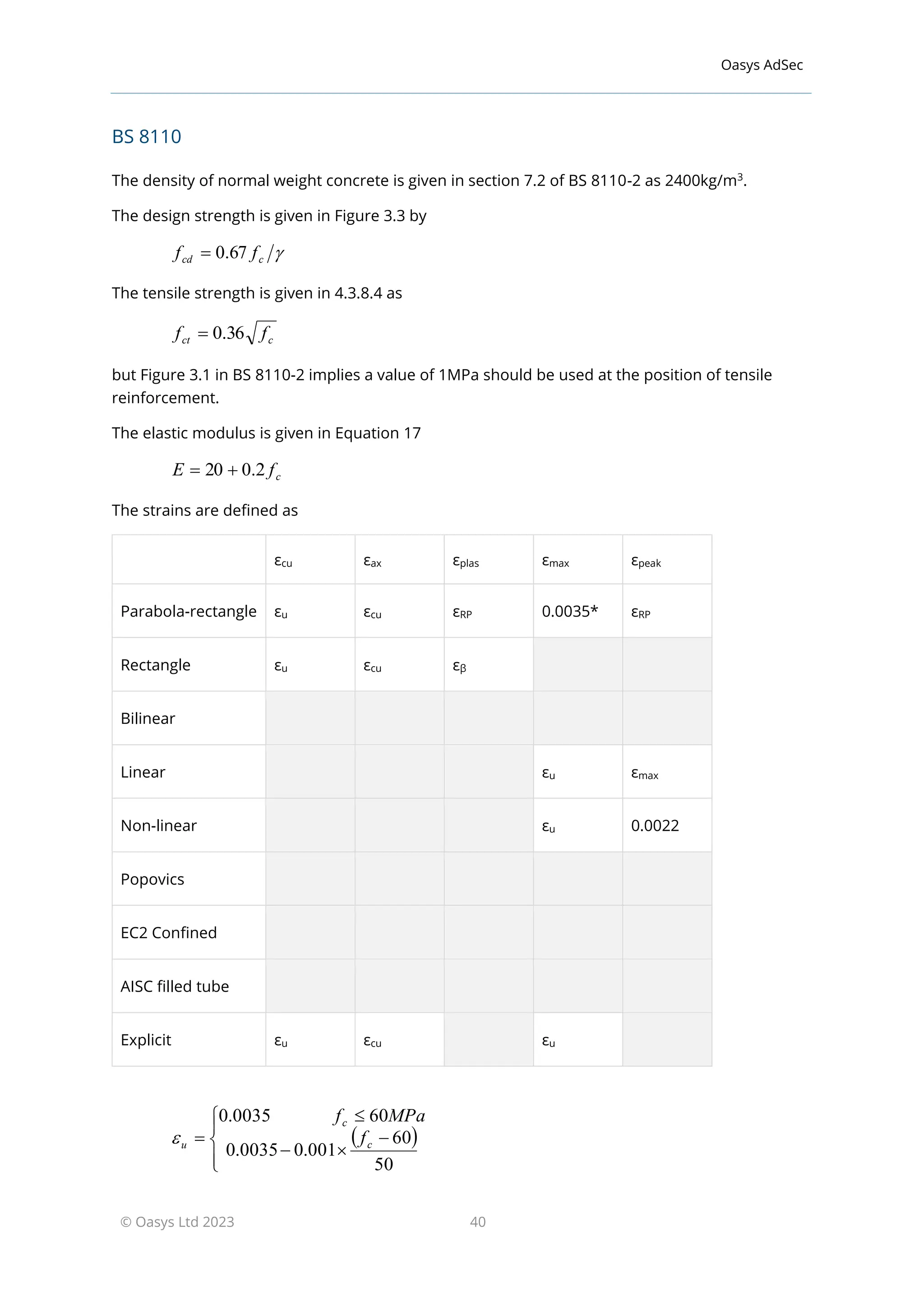 AdSec Theory Manual oasys software Eurocode | PDF