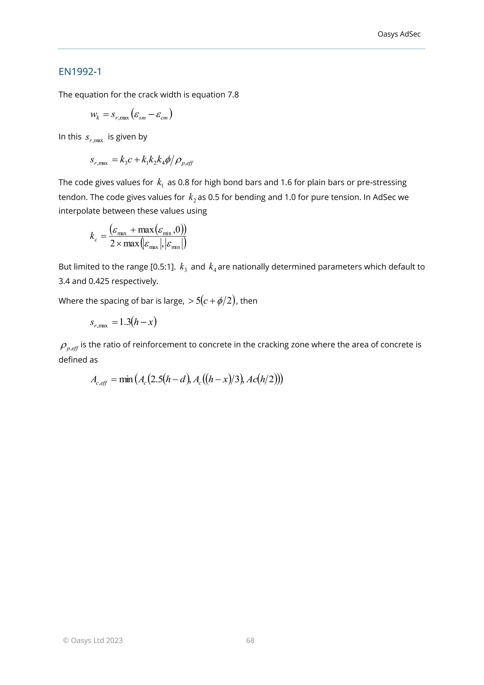 AdSec Theory Manual oasys software Eurocode | PDF