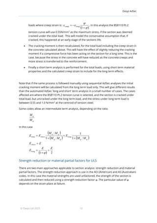 AdSec Theory Manual oasys software Eurocode | PDF