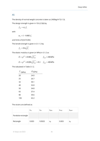 AdSec Theory Manual oasys software Eurocode | PDF