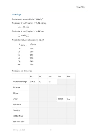 AdSec Theory Manual oasys software Eurocode | PDF