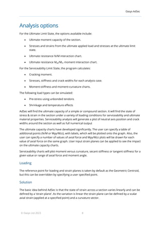 AdSec Theory Manual oasys software Eurocode | PDF