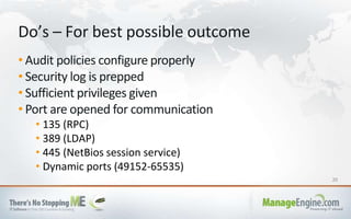 Active Directory security and compliance: Comprehensive reporting for ...