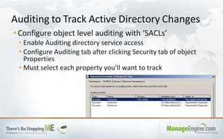Active Directory security and compliance: Comprehensive reporting for ...