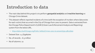 Chicago Crime Dataset Project Proposal | PPT