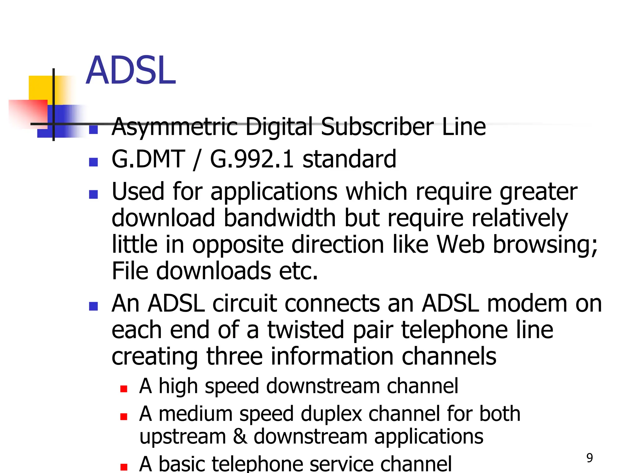 Asynchronus digital subscriber lineDSL.pptx