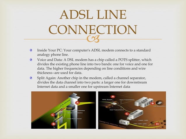ASYMMETRIC DATA SUBSCRIBER LINE . Presentation | PPT