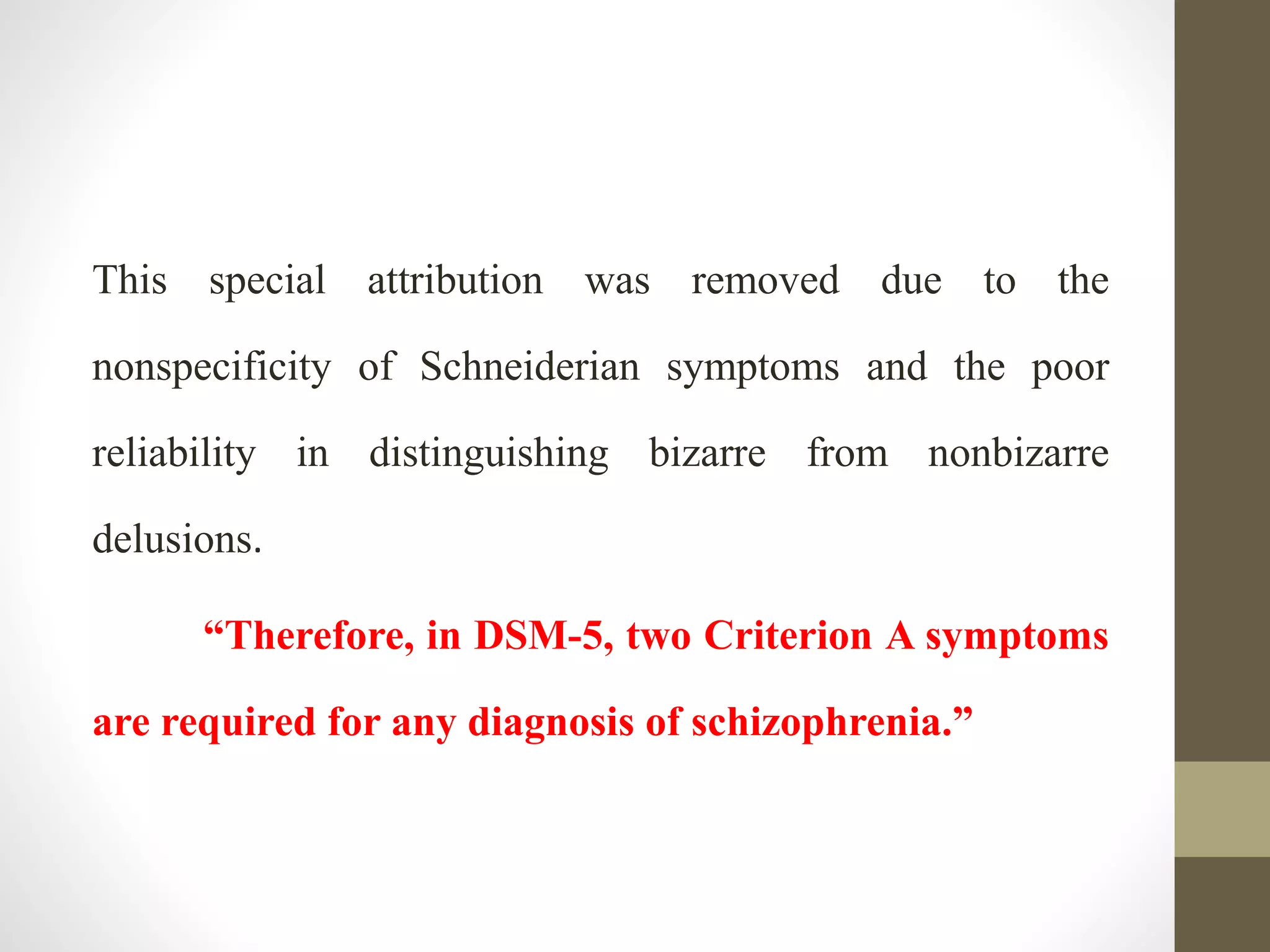 DSM 5 Changes: Schizophrenia & Psychotic Disorders | PPTX