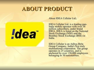 Ads of idea sim card | PPT