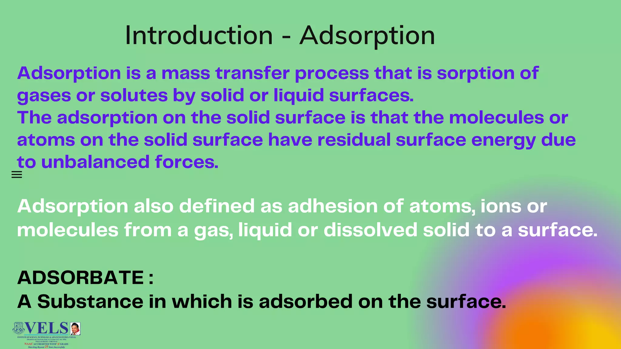 Adsorbent and adsorbent used in chromatography | PDF