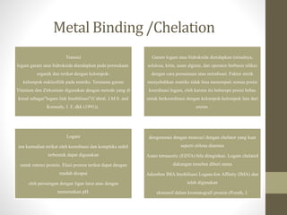 Adsorpsi metal-binding | PPT | Free Download