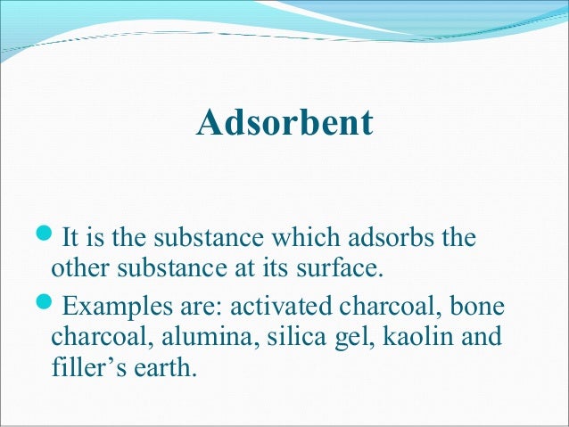 Adsorption Meaning